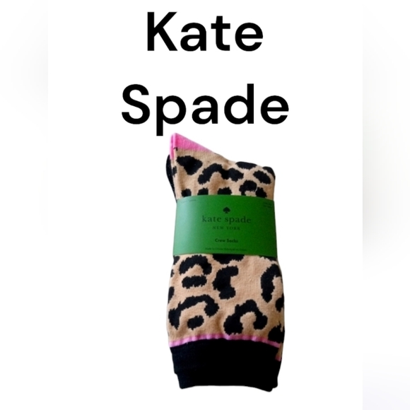 kate spade | Accessories | Kate Spade Crew Socks 3 Pairs Size Osfm ...